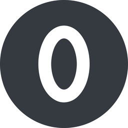 Zero icon by Friconix (fi-cnsuxl-zero) normal,solid,circle,number,font ...