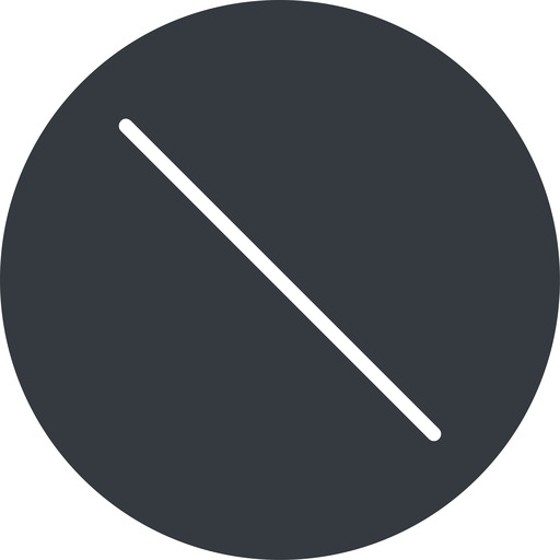 Slash thin icon by Friconix (fi-ctsuhl-slash-thin) thin,solid,circle ...
