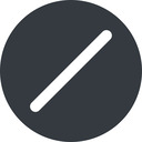 Slash wide icon by Friconix (fi-cwsuxl-slash-wide) up,wide,solid,circle ...