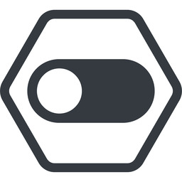 Switch solid icon by Friconix (fi-hnluxl-switch-solid) line,up,normal,solid,hexagon,setting ...