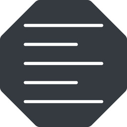 Left align thin icon by Friconix (fi-otsuxl-left-align-thin) thin,up,left,solid,octagon,text ...