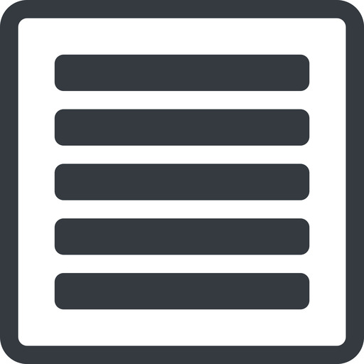 Justify align solid icon by Friconix (fi-snluxl-justify-align-solid) line,normal,solid,square ...