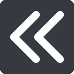 Double chevron solid icon by Friconix (fi-snslxl-double-chevron-solid) left,normal,solid,square ...