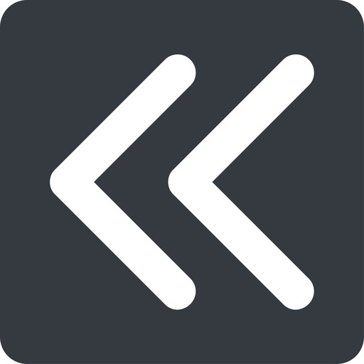 Double chevron solid icon by Friconix (fi-snslxl-double-chevron-solid) left,normal,solid,square ...