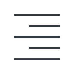 Right align thin icon by Friconix (fi-xtluxl-right-align-thin) thin,line,right,solid,text,align ...