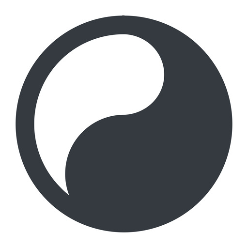 Yin yang solid alt icon by Friconix (fi-xwsuxl-yin-yang-solid-alt) wide ...