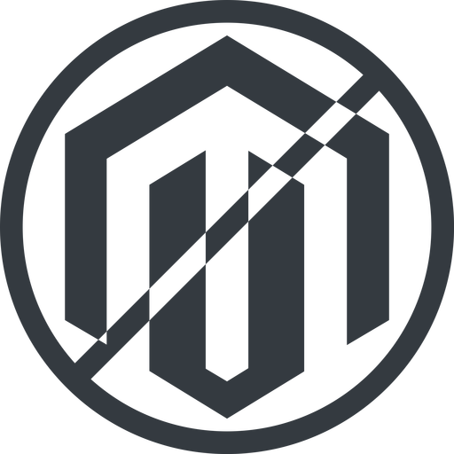 Magento icon by Friconix (fi-cnpuhl-magento) line,normal,circle,logo,brand,horizontal,mirror ...