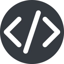 Code wide icon by Friconix (fi-cwsuxl-code-wide) wide,solid,circle,code,html,text,editor,source ...
