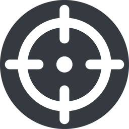 Crosshairs wide icon by Friconix (fi-cwsuxl-crosshairs-wide) wide,solid,circle,center,target ...