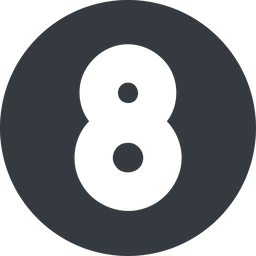 Eight wide icon by Friconix (fi-cwsuxl-eight-wide) normal,wide,solid,circle,number,font,digit,8 ...