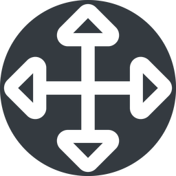 Move wide icon by Friconix (fi-cwsuxl-move-wide) up,wide,solid,circle,arrow,direction,expand ...