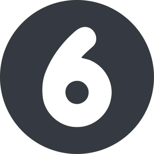 Six wide icon by Friconix (fi-cwsuxl-six-wide) wide,solid,circle,number ...