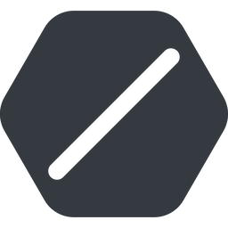 Slash wide icon by Friconix (fi-hwsuxl-slash-wide) up,wide,solid ...