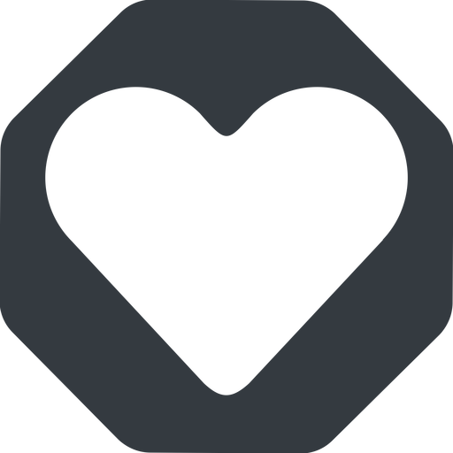 Heart solid icon by Friconix (fi-onsuxl-heart-solid) normal,solid,octagon,heart,valentine ...