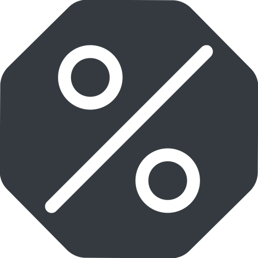 Percent icon by Friconix (fi-onsuxl-percent) normal,solid,octagon,percent,pct,percentage,ratio ...