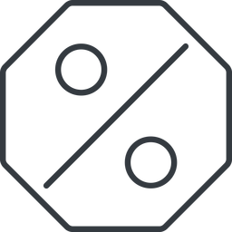 Percent thin icon by Friconix (fi-otluxl-percent-thin) thin,line ...