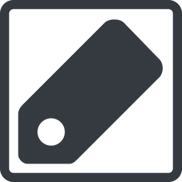 Label solid icon by Friconix (fi-snldxl-label-solid) line,down,normal ...