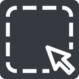 Select icon by Friconix (fi-snslxl-select) left,normal,solid,square,arrow,select,selection ...