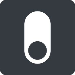 Switch solid icon by Friconix (fi-snslxl-switch-solid) left,normal,solid,square,setting,apple,on ...