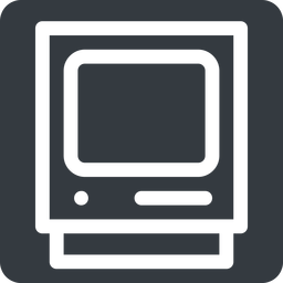 Computer vintage icon by Friconix (fi-snsuxl-computer-vintage) normal,solid,square,apple ...