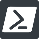 Powershell solid icon by Friconix (fi-snsuxl-powershell-solid) normal,solid,square,microsoft ...