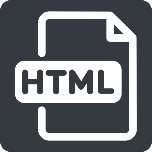 File html icon by Friconix (fi-snsuxl-file-html) normal,solid,square ...