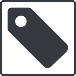 Label solid icon by Friconix (fi-stllxl-label-solid) thin,line,left ...