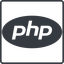 Php logo icon by Friconix (fi-stluxl-php-logo) thin,line,solid,square,logo,brand,php,hypertext ...