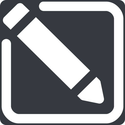 Edit solid icon by Friconix (fi-stsuhl-edit-solid) thin,solid,square ...