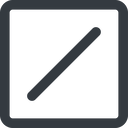 Slash wide icon by Friconix (fi-swluxl-slash-wide) line,up,wide,solid ...