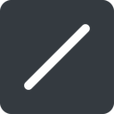 Slash wide icon by Friconix (fi-swsuxl-slash-wide) up,wide,solid,square ...