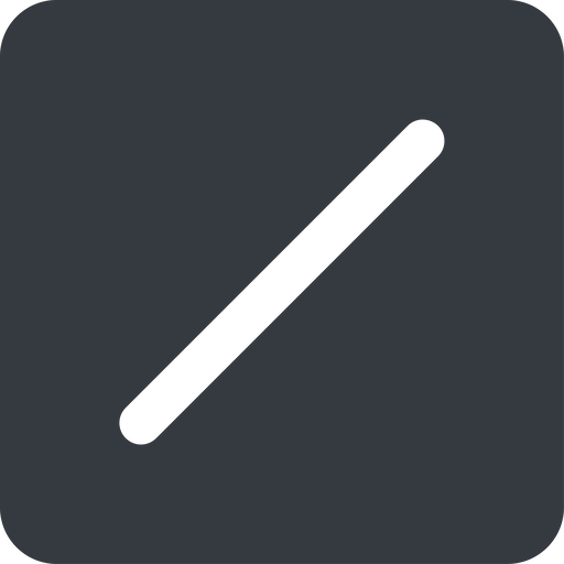 Slash wide icon by Friconix (fi-swsuxl-slash-wide) up,wide,solid,square ...