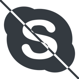 Skype icon by Friconix (fi-xtpuxl-skype) thin,line,logo,brand,social,video,prohibited,brands ...
