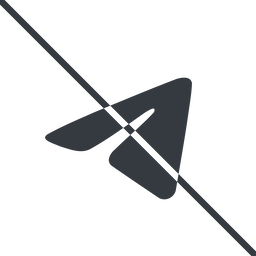 Telegram icon by Friconix (fi-xtpuxl-telegram) thin,line,logo,brand,message,social,network ...